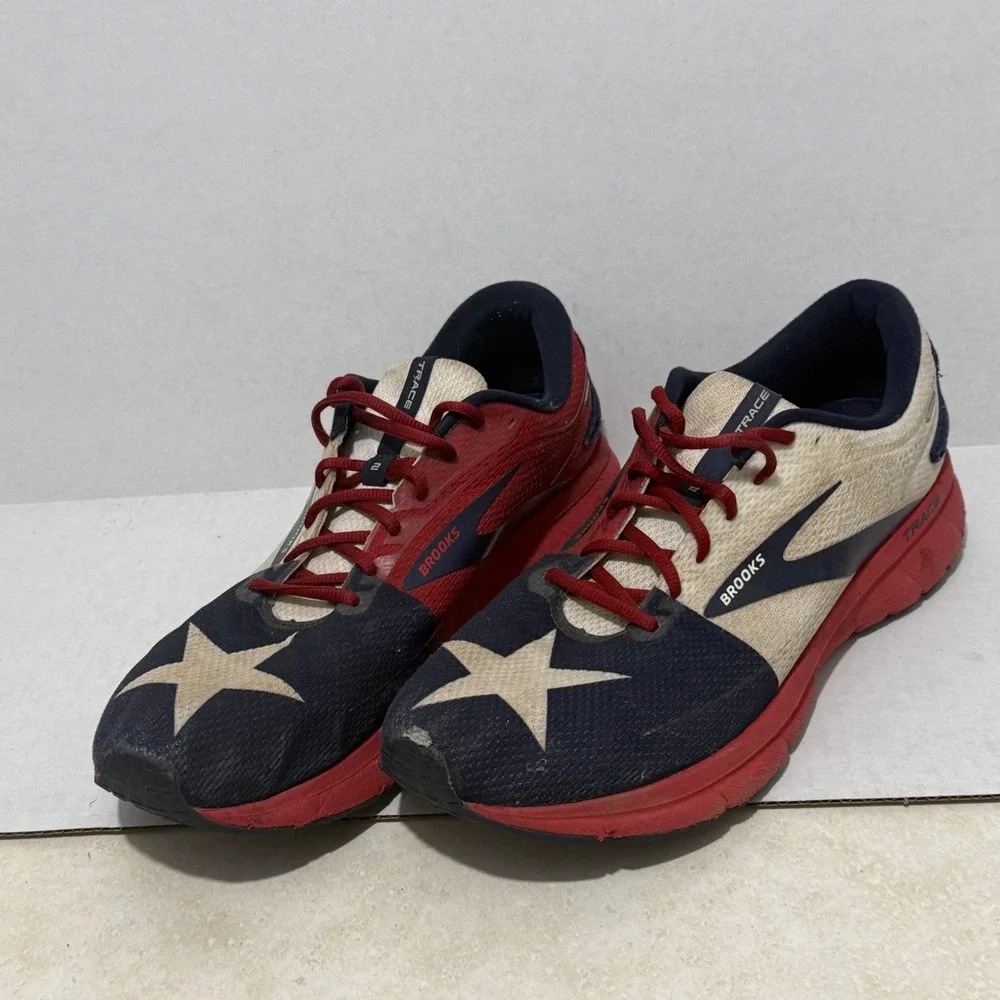 Brooks | Shoes | Brooks Trace 2 Mens 3 Usa Stars And Stripes Running ...